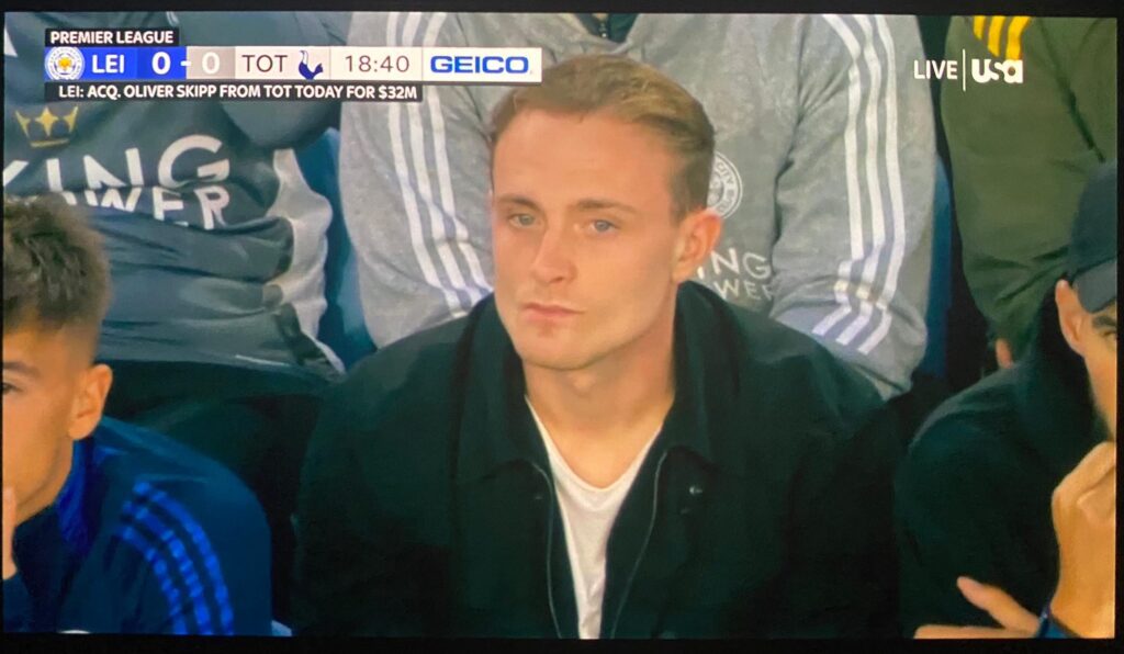 Oliver skipp made a cryptic comment on the bench after a sensational ...